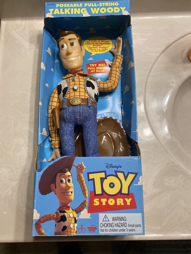 Disney Toy Story Pull-String Talking Woody Figure 1995 Working! Never ...