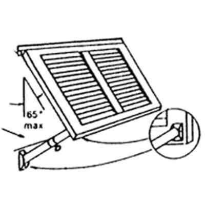 Bahama Shutter Hardware Kit (2 - TELESCOPING ALUMINUM ARMS, 1 ...