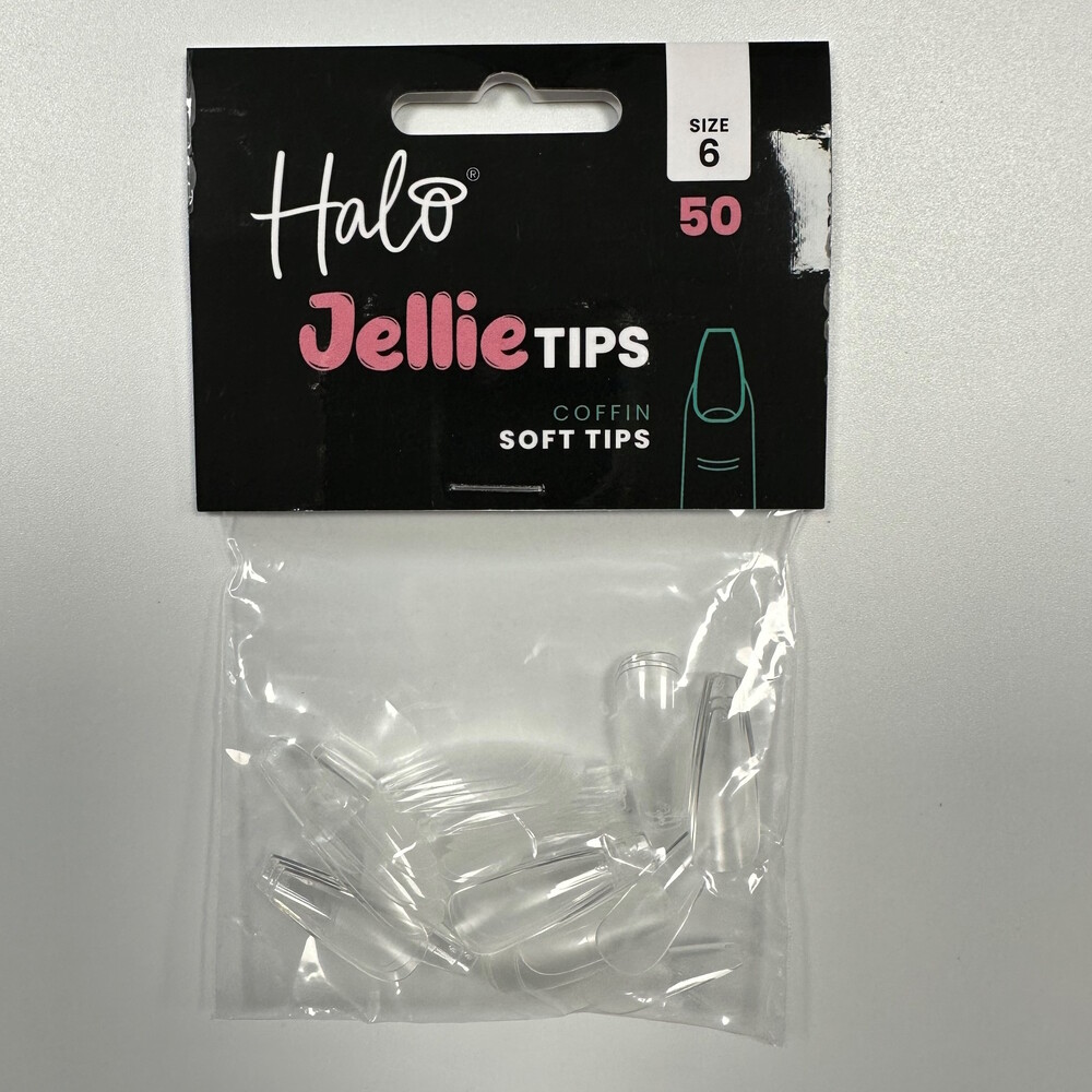 Halo Jellie Tips Coffin Soft Gel Nail Tips ALL SIZES and MIXED PACKS ...