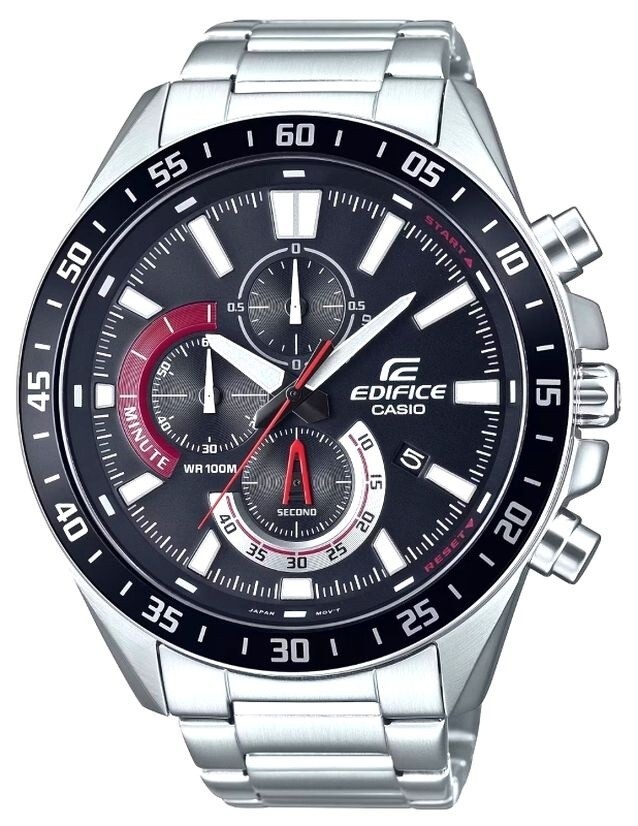 Men's Casio Edifice Chronograph Steel Watch EFV620D-1A4 with Case | eBay