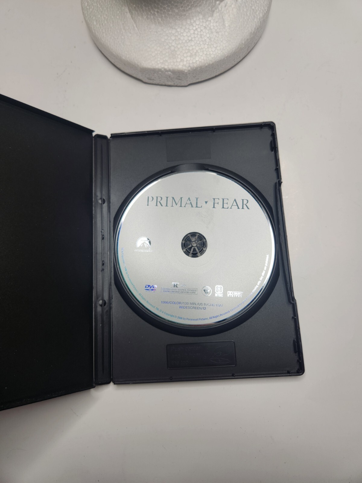 Primal Fear (DVD, 1998, Sensormatic Security Tag) 97363283270 | eBay