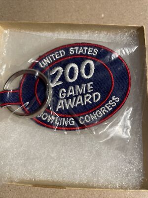 NEW SEALED USBC 200 Game Award Red White Blue Embroidered Silvertone ...