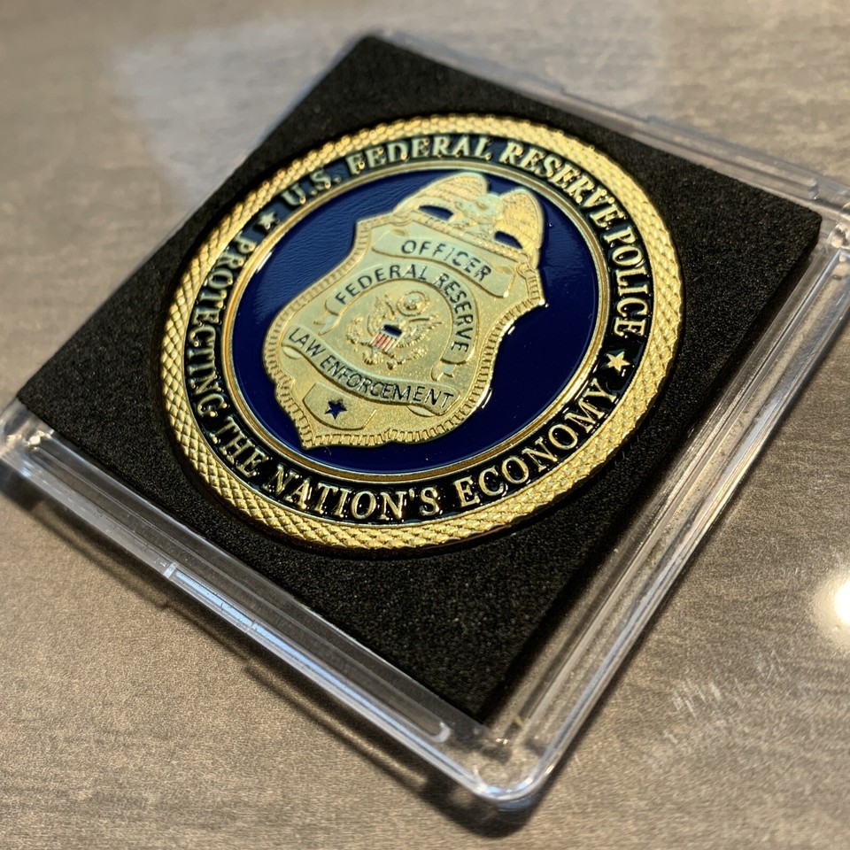 United States FEDERAL RESERVE POLICE LAW ENFORCEMENT Challenge Coin ...