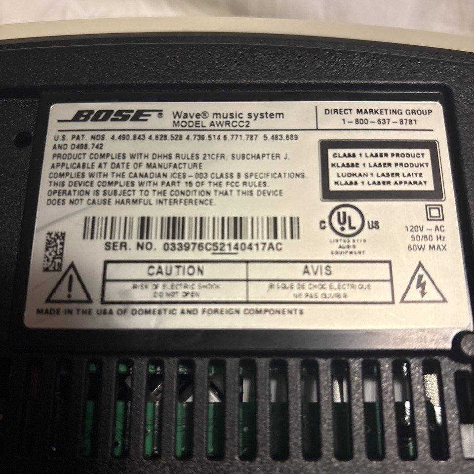 BOSE Wave Music System AWRCC2 CD AM/FM Radio and Remote | eBay