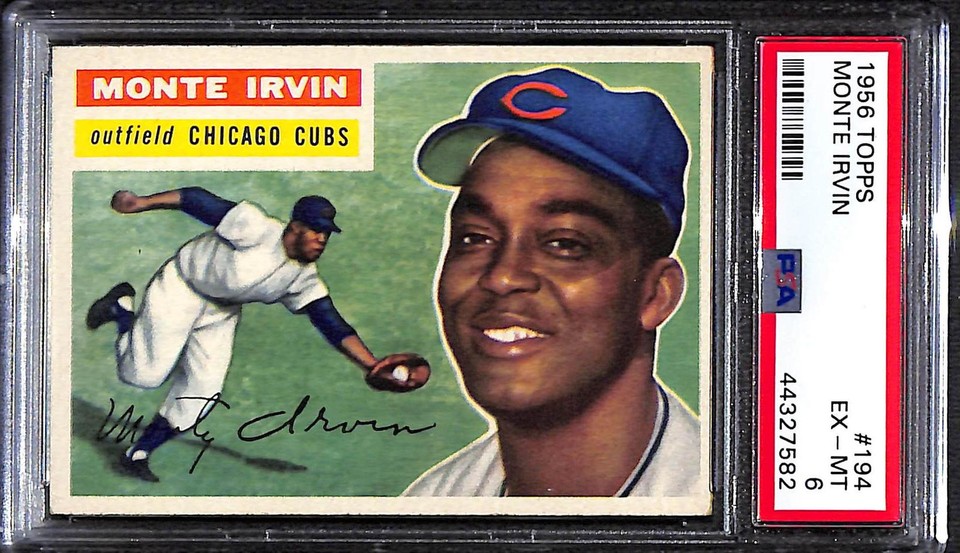 1956 Topps #194 Monte Irvin - Chicago Cubs PSA 6 | eBay