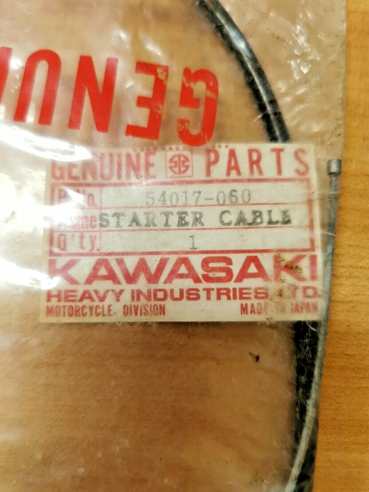 NOS KAWASAKI F6 F7 1971 - 1975 STARTER CABLE 54017-060 K8 | eBay