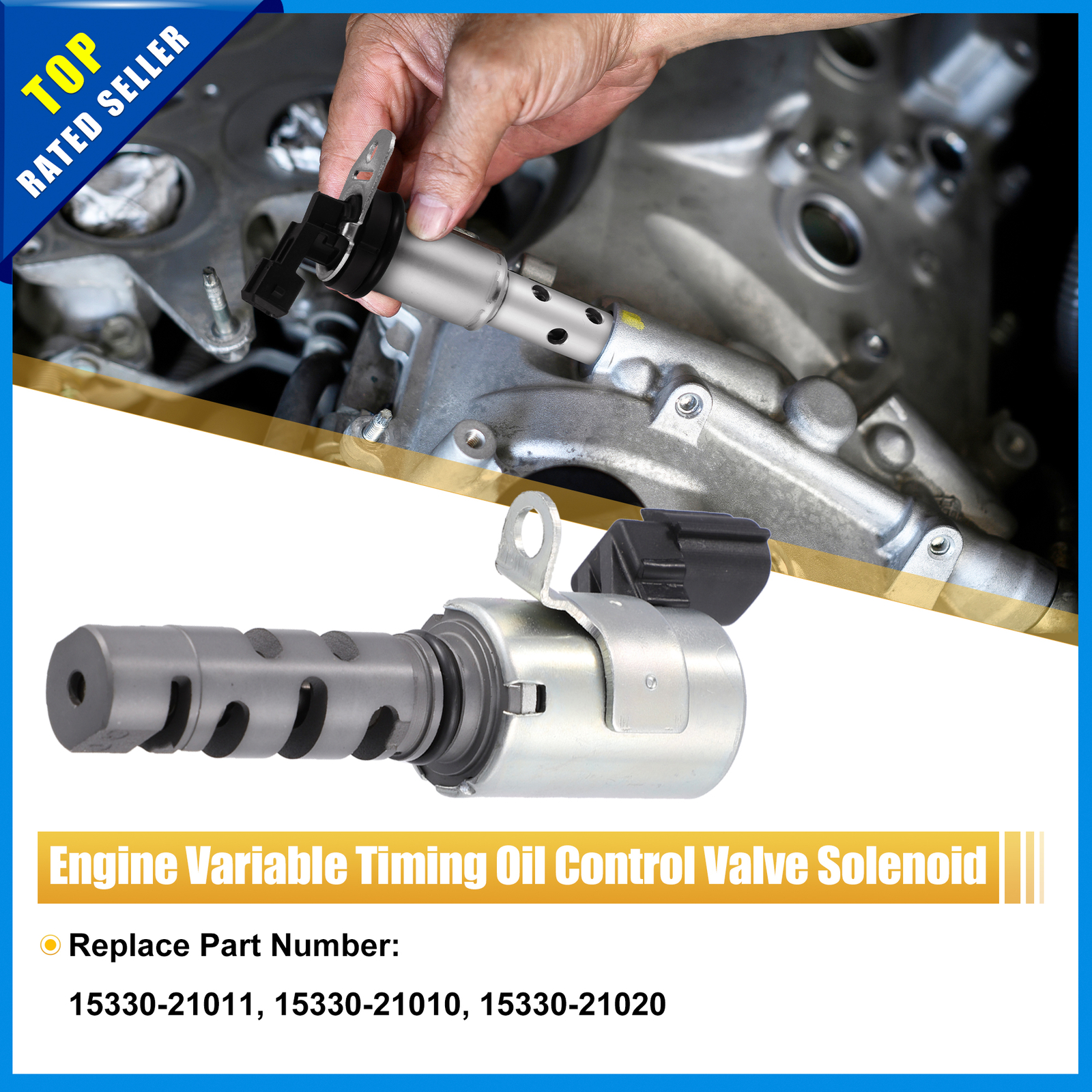 Pack of 1 For Toyota Yaris Camshaft Engine Oil Control Valve Timing VVT ...