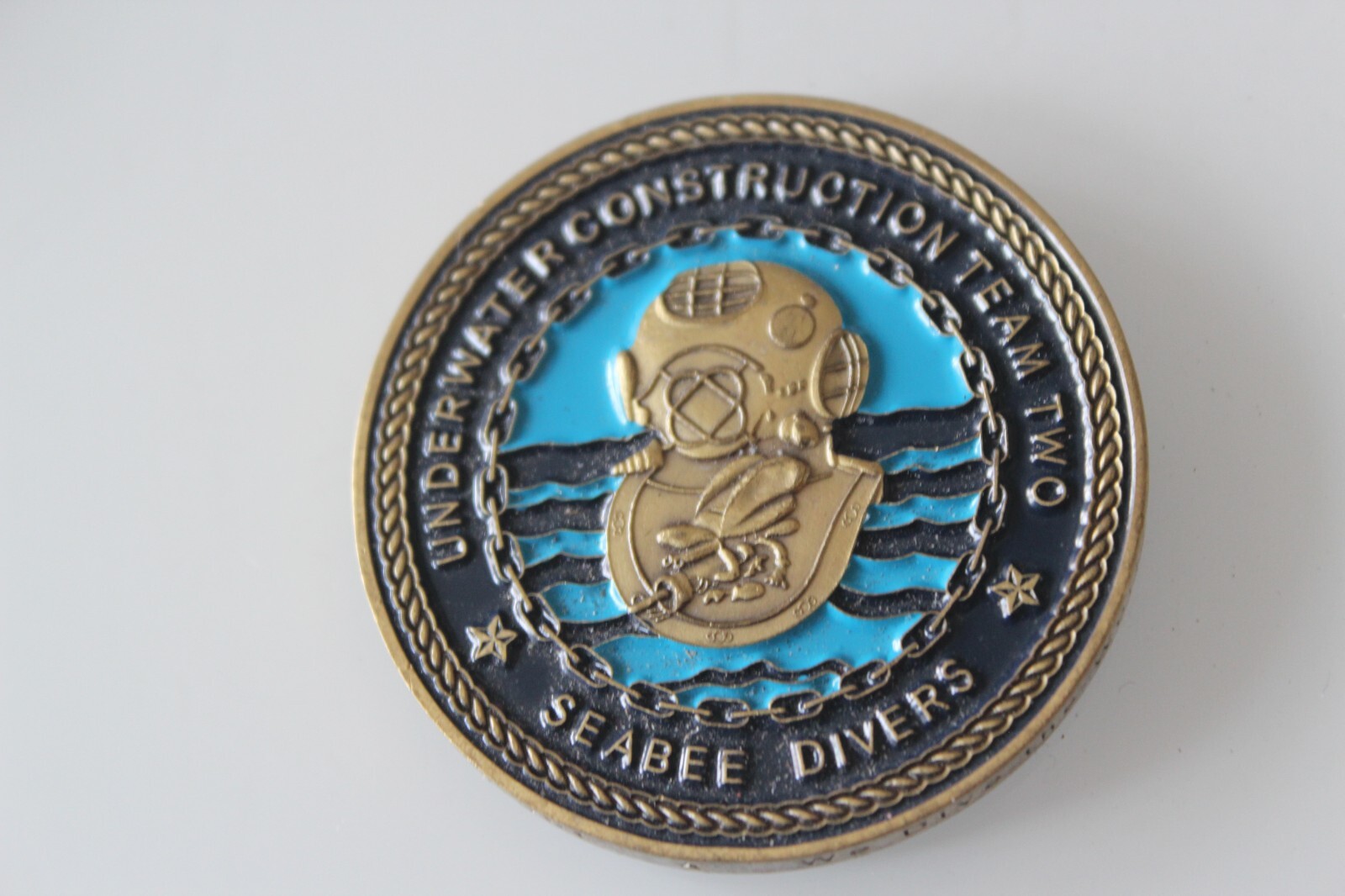 Underwater Construction Team Two Seabee Divers Challenge Coin | eBay