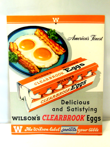 VINTAGE PAPER STRING SIGN ADVERTISING AMERICA'S FINEST WILSON'S ...