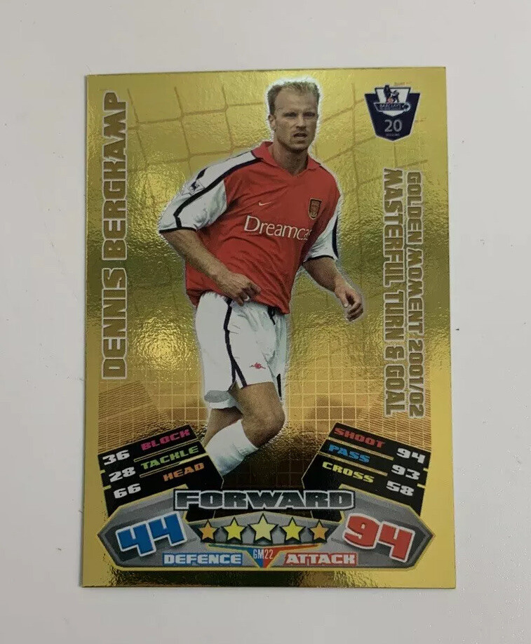 2011 Topps Dennis Bergkamp Match Attax EPL Football Card Manchester ...