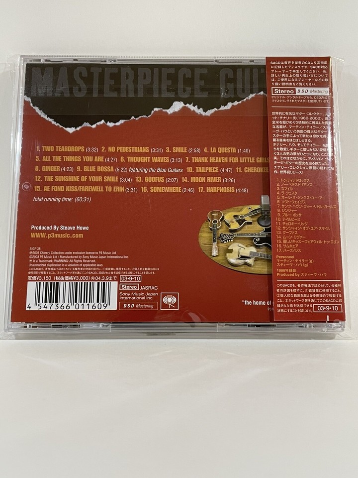 Martin Taylor & Steve Howe - Masterpiece Guitars - Super Audio CD SACD ...
