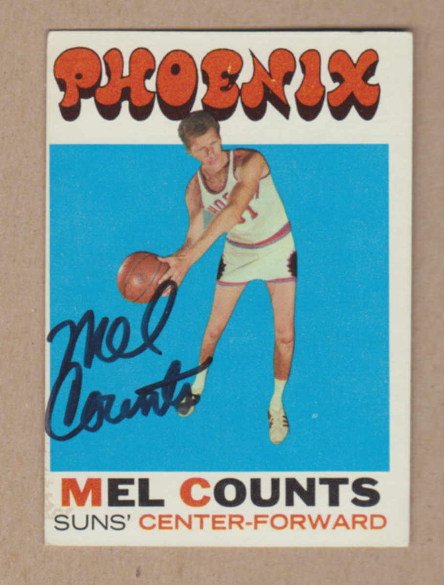 Mel Counts signed 1971-72 Topps card# 127-Phoenix Suns | eBay