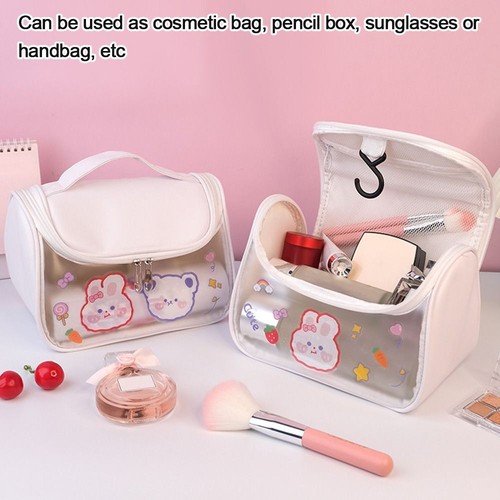 Gradient Color Makeup Pouch Cosmetic Storage Toiletries Organizer Pen ...