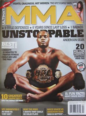 7/12 ULTIMATE MMA MAGAZINE ANDERSON SILVA ROYCE GRACIE JIU-JITSU ...