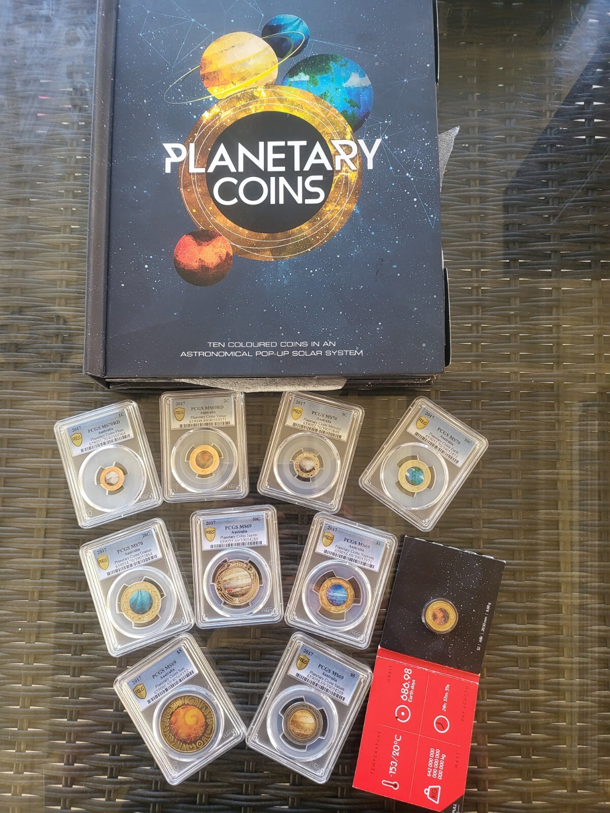 2017 Planetary Coin Graded Pop-Up Book, ($2 Mars Coin) ️💯🔥MUST SELL ...