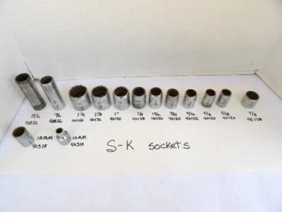 14 SK TOOLS SOCKETS Various Sizes & Depths | eBay