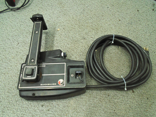Used Mercury Quicksilver Single Engine Side Mount Control Box w 15 ...