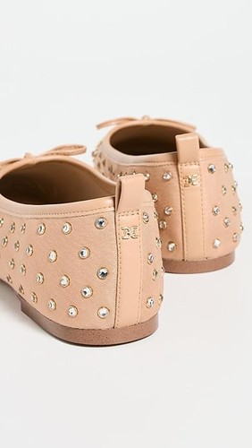 Sam Edelman Ari Beechwood Gem Slip On Pointed Toe Flexible Ballet Flats ...