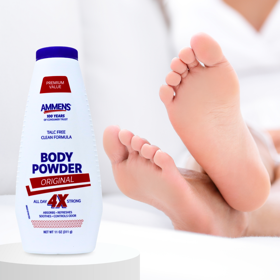 Ammens Medicated Original Powder - Talc-Free Odor Control 11 fl oz (2 ...