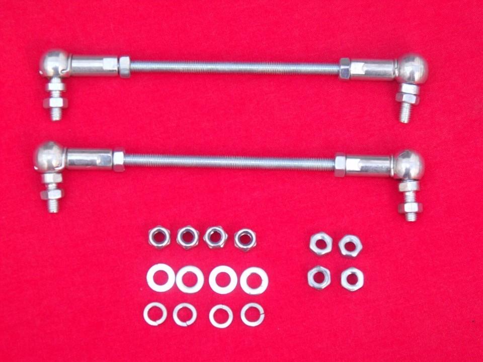 2 X 75 mm CARBURETTOR THROTTLE LINKAGE RODS SU WEBER DELLORTO SOLEX ...