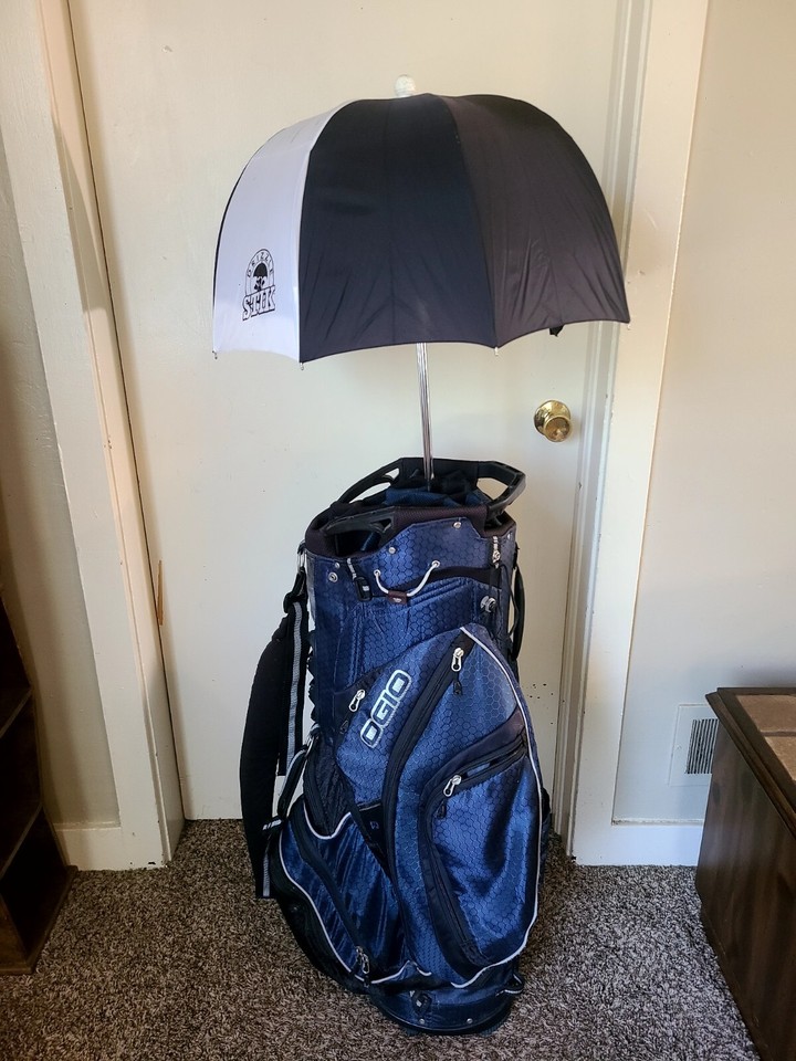 Drizzle Stik Golf Bag Umbrella Club Course Rain Cover Drizzle Stick ...