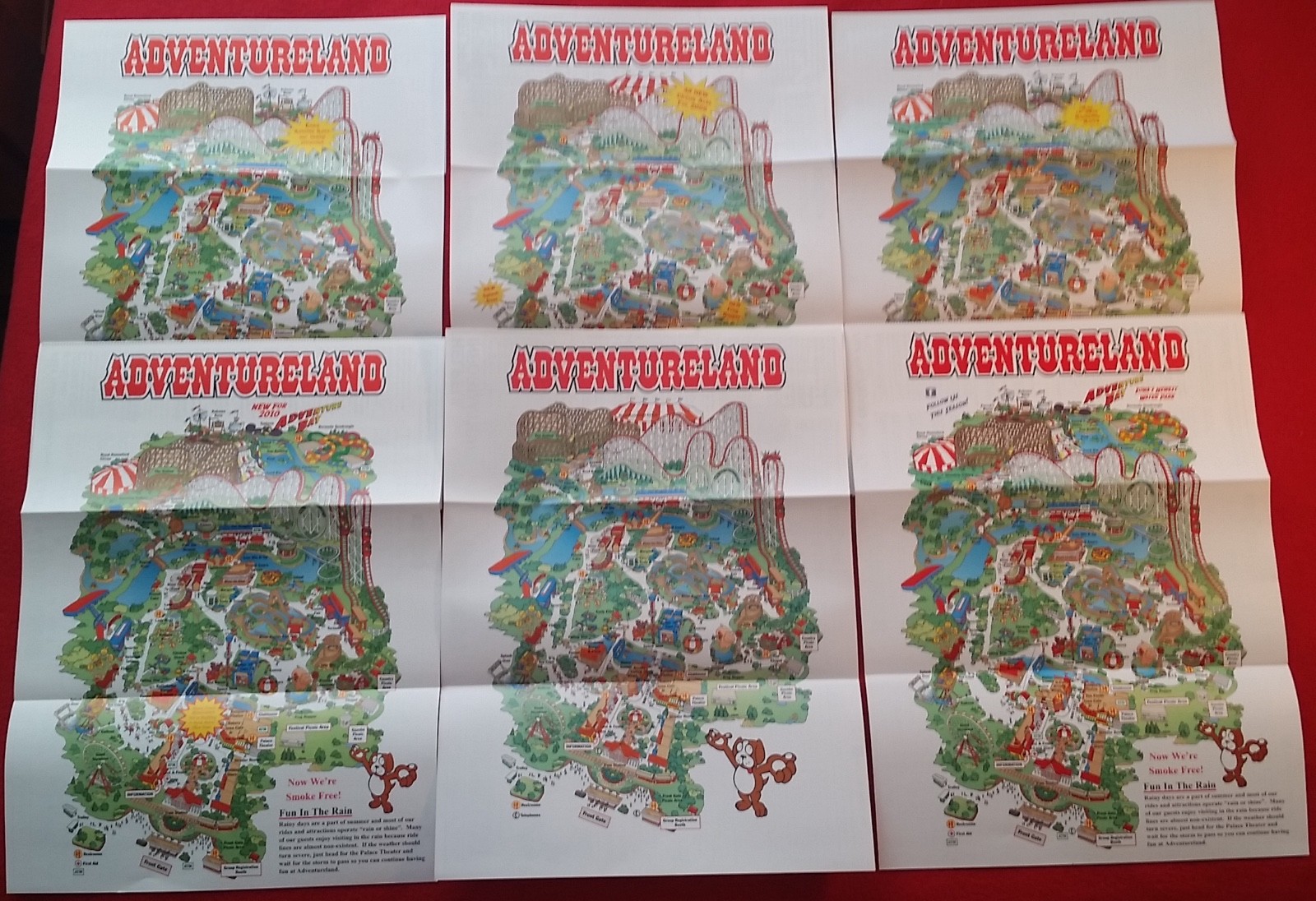 Adventureland Altoona Iowa Map Collection 2006 - 2011 - Six Great Maps ...
