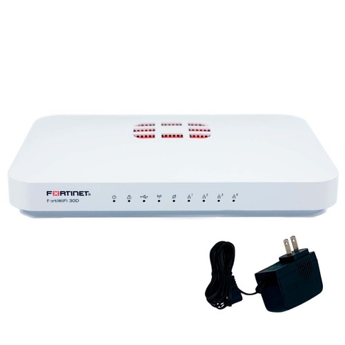 Fortinet FWF-30D Firewall Router Network Security Appliance w/ Adapter ...