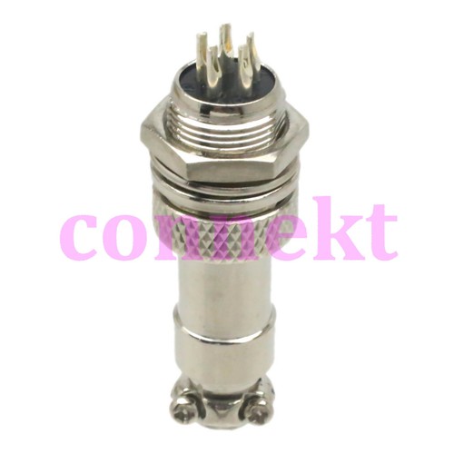 M12 12mm 5 Pin screw type Electrical Plug socket Connector | eBay