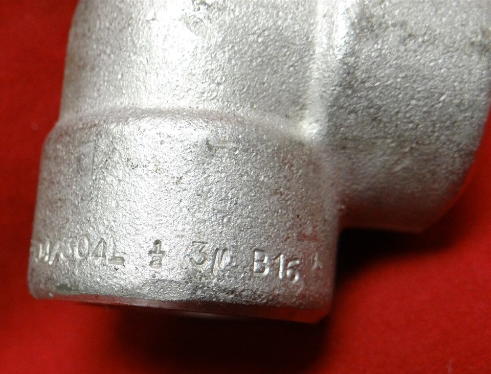 1/2" Socket Weld 90 Degree Pipe Elbow Fitting F304L H2O SA/A182F B16 | eBay