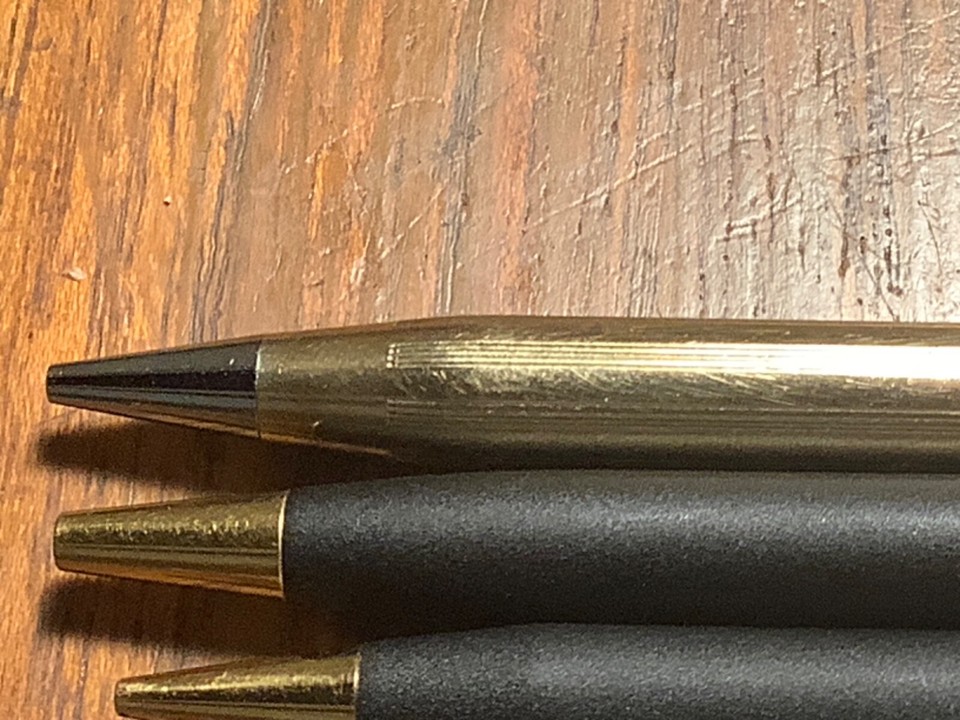 4 Chevron - (2) Pens, (2) Pencils incl. a Cross 10kt Pencil | eBay