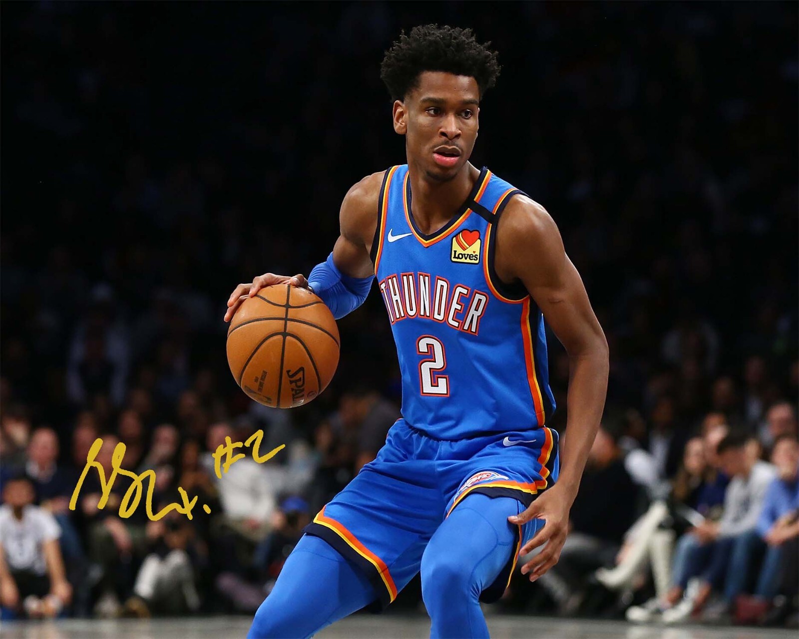 Shai Gilgeous-alexander sga thunder signed photo reprint 8x10 11x14 ...