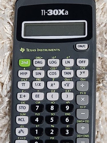 Texas Instruments TI-30 Xa Solar Powered Calculator | eBay