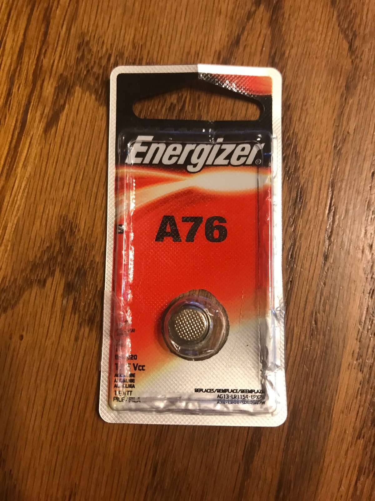 Energizer A76 Alkakine Coin 1.5V Batteries Single Pack A76BPZ Ships N ...