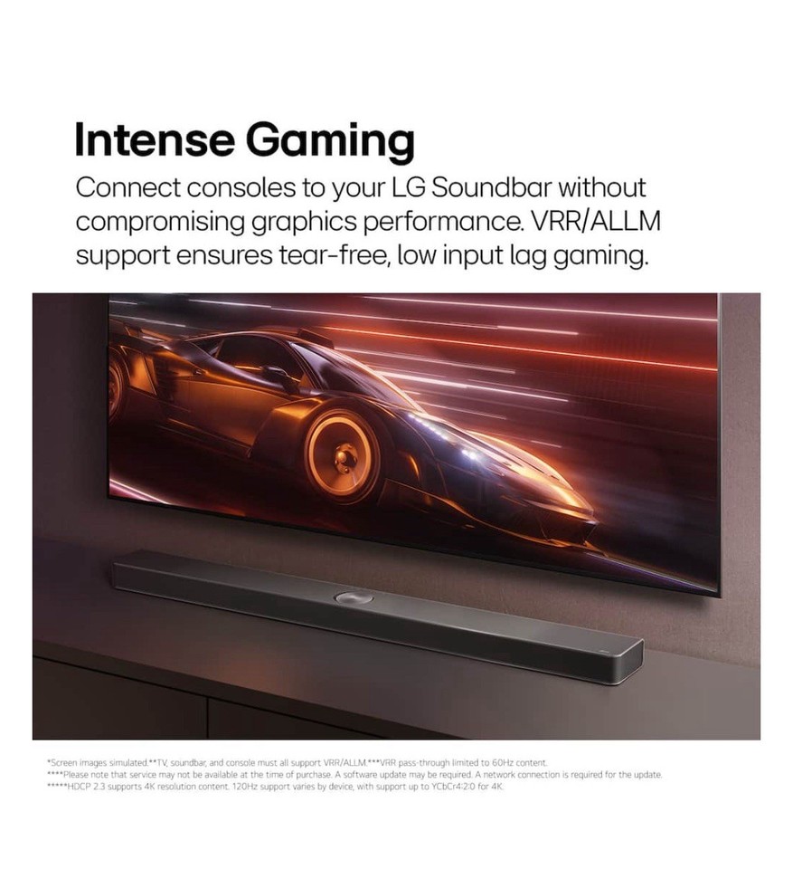 LG S80TR Home Theater 5.1.3ch Soundbar with Dolby Atmos and Rear ...