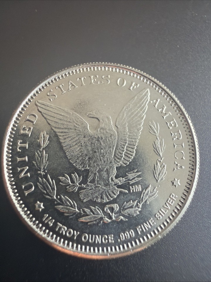 🔥 1/4 TROY OZ .999 FINE SILVER ROUND MORGAN SILVER $1 DOLLAR COIN ...