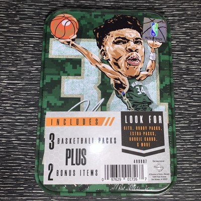 Giannis Antetokounmpo 2024 NBA LAB Tin New Sealed 3 Packs & 2 Bonus ...