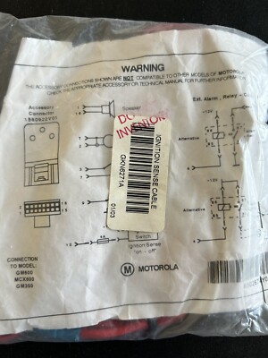 Motorola Ignition Sense Cable GKN6271A Motorola Gm600/mcx600/Gm350 | eBay