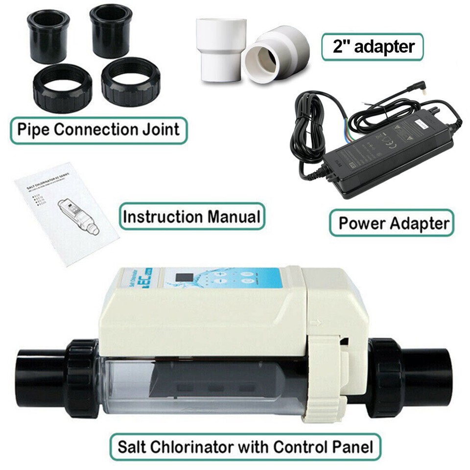 Complete Salt Water Pool Chlorine Generator System Fits 26000 Gallon ...