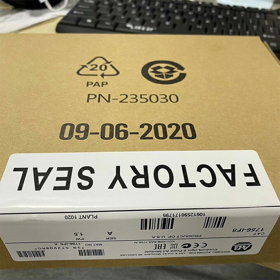 New Factory Sealed AB 1756-IF8 / A Controllogix 8 Point A/I Analog ...