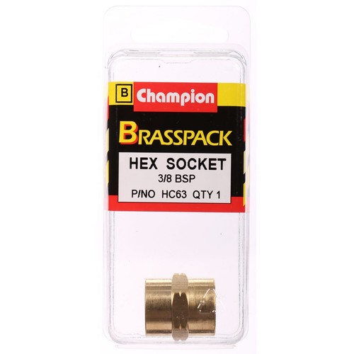 Champion Brass Hexagon Socket 3/8 BSP HC63 | eBay Australia