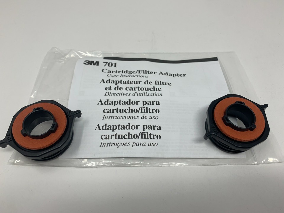 2 Pack of 3M 701 Cartridge/Filter Adapter Replacement Parts Fast Free ...