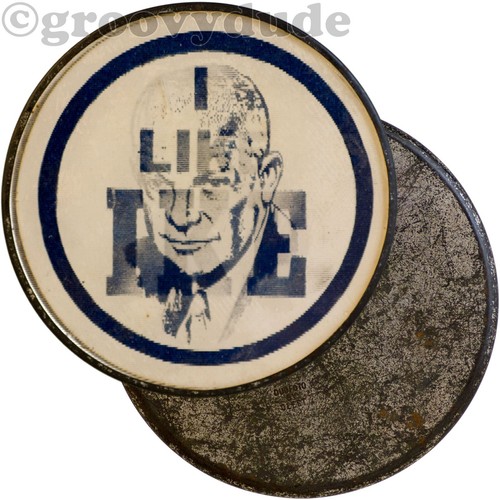 President Dwight D Eisenhower I Like Ike 3" Campaign Flasher Pin ...
