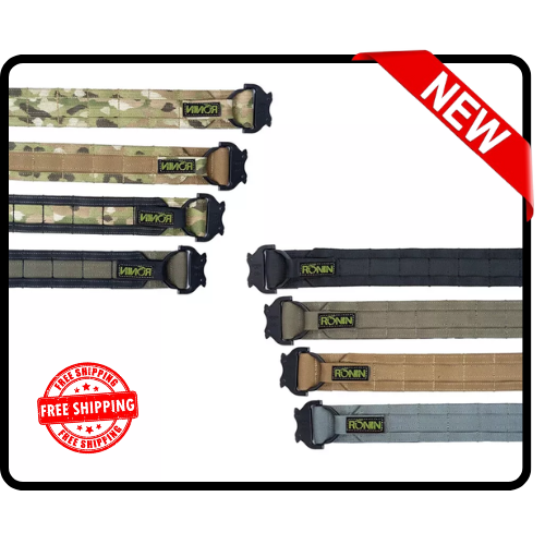 NEW Belt 2 Inch Ronin Tactical with Cobra Buckle Double Layer Battle ...