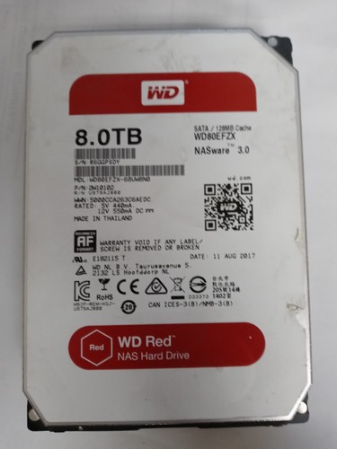WD Red 8TB NAS HDD (WD80EFZX) – Parts Only - Read Desc | eBay