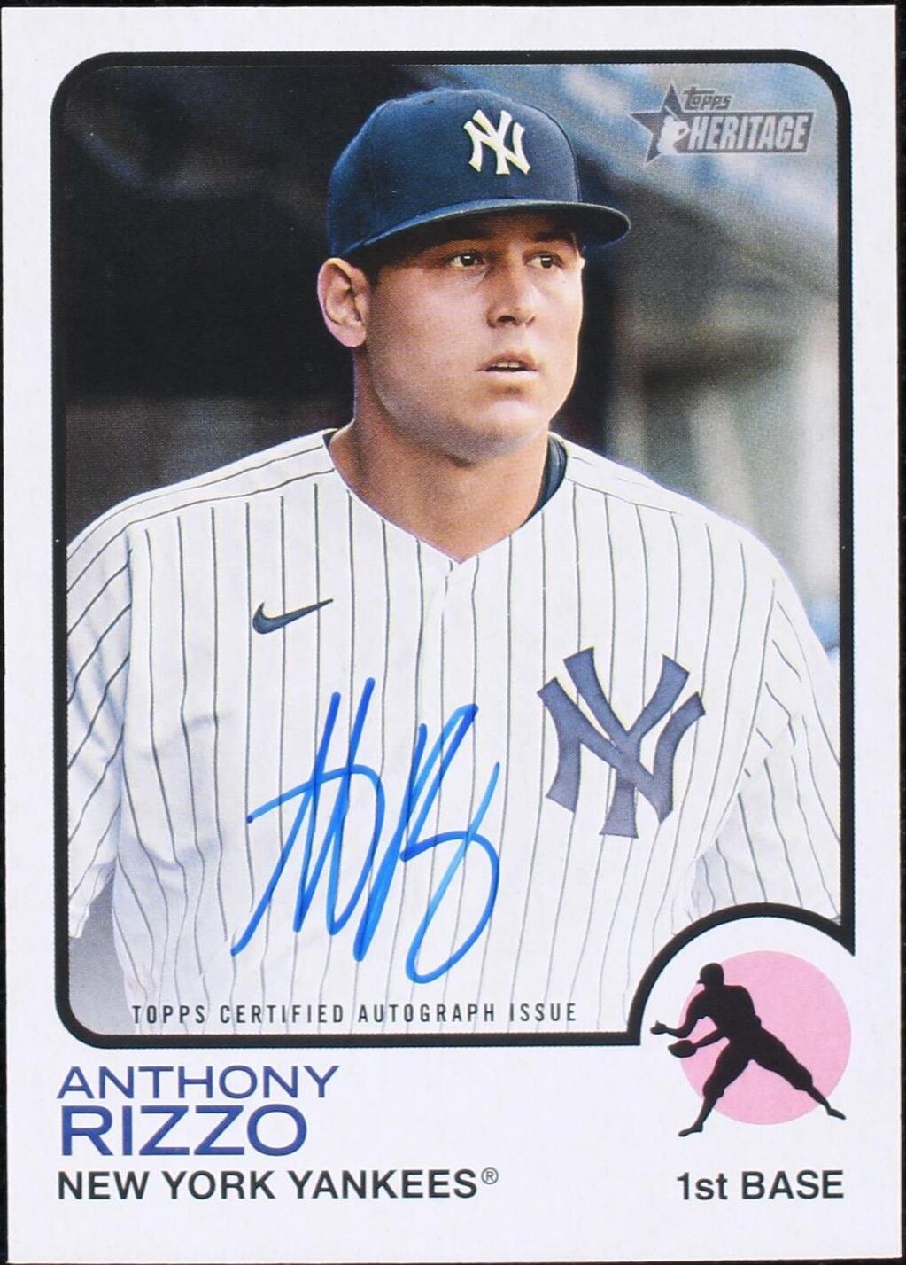 2022 Topps Heritage - Real One Autographs Anthony Rizzo #ROA-AR (AU ...