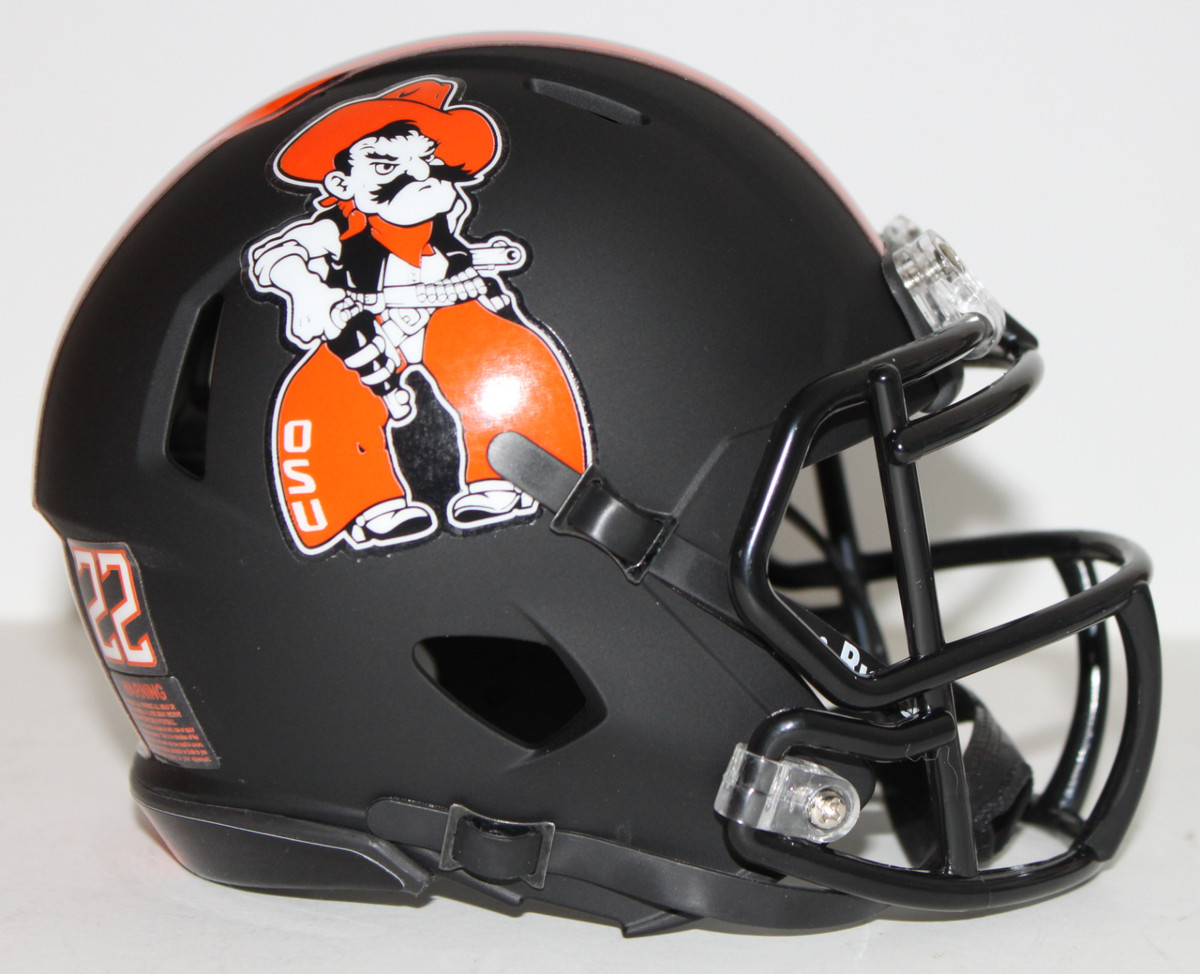 Oklahoma State Football Helmet Black