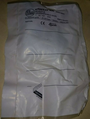 IFM IGK3008BBPKG/M/US-104-DPS Inductive Proximity Sensor 10-36VDC P/n ...
