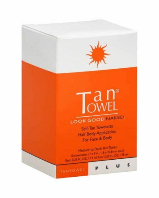 TanTowel Plus Half Body 10 pack Retail Medium to Dark Tanning Tan ...