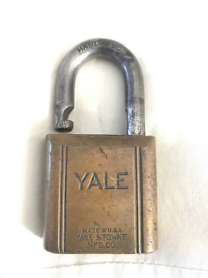 Vintage Antique Pad Lock Yale | eBay