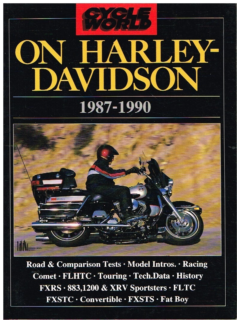 HARLEY DAVIDSON FXRS FLTC FXSTC FXSTS SPORTSTER 883 1200 1987-90 ROAD ...